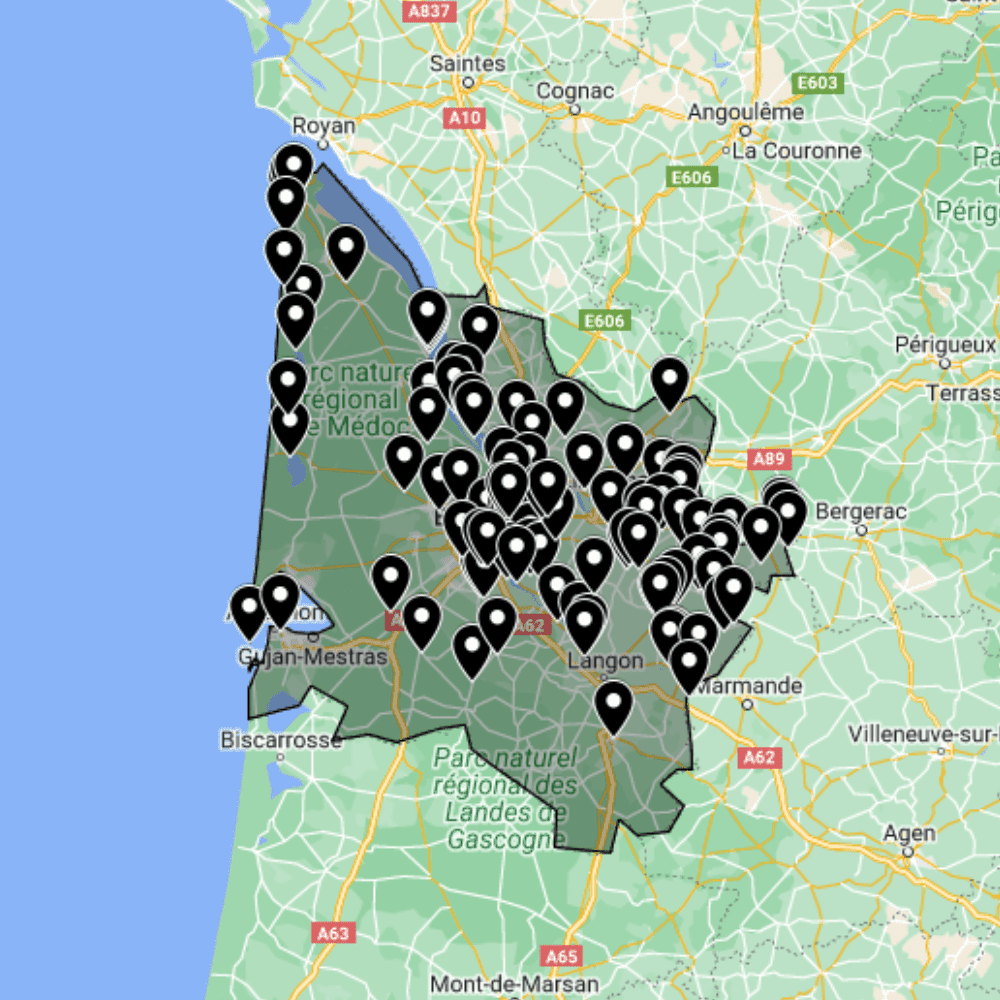 Urbex Map Gironde [33] - Département Français